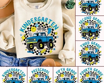 Back to School for Boys PNG Bundle, Kindergarten Dude, First Day of ...