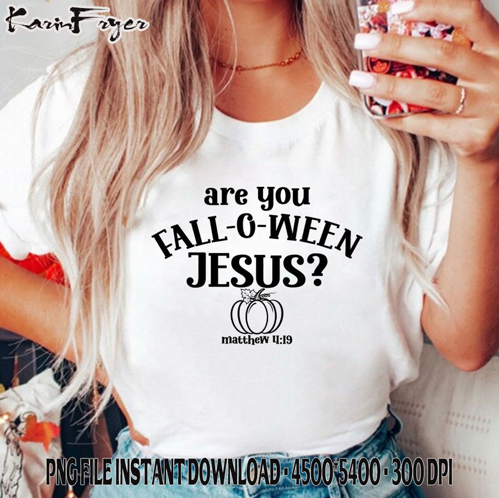Are You Fall-o-ween Jesus Png Funny Pumpkin Christian - Etsy