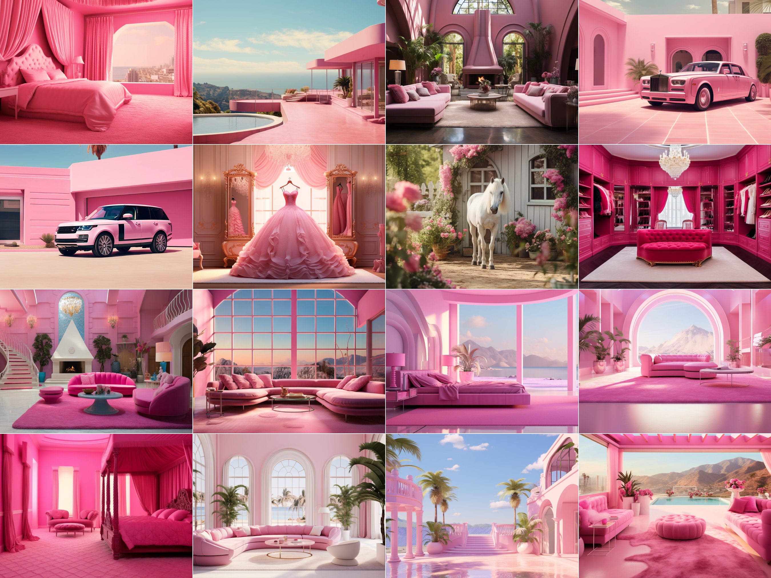 Barbie Digital Backdrop Overlay for Girls Barbie Movie Prop Barbie ...