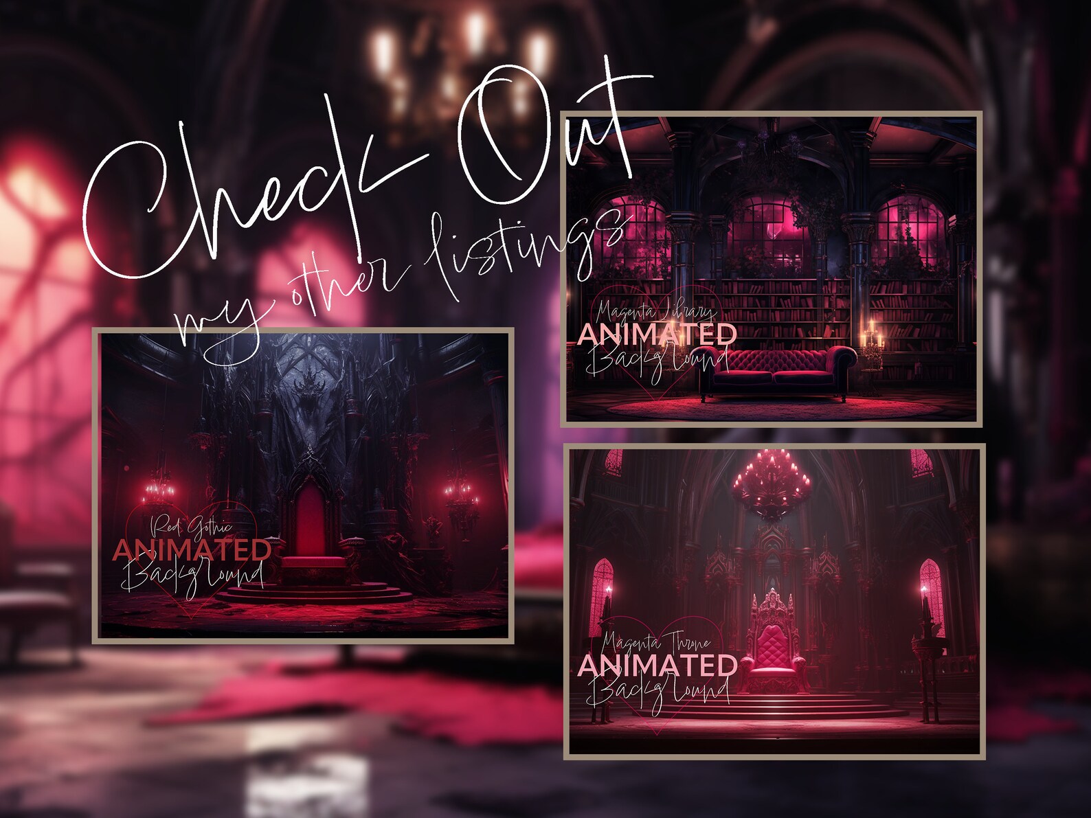 Vtuber Background Animated Background for Streaming Animated Background ...