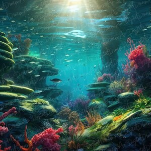 Backdrop for Photography Mermaid Overlay for Photos Mermaid Backdrop ...