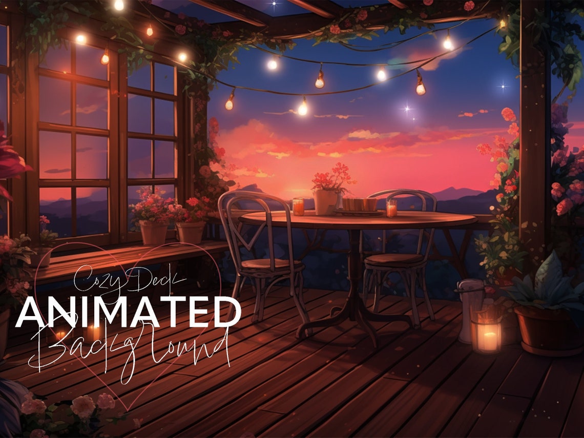 Vtuber Background Animated Background for Streaming Animated Background ...