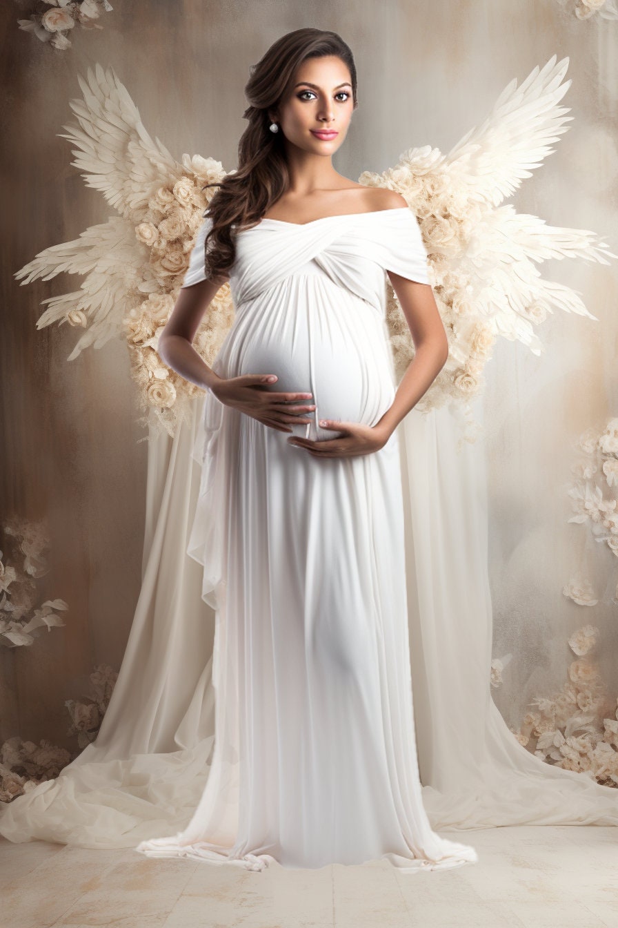 Maternity Digital Backdrops Angel Wings Maternity Backdrop - Etsy