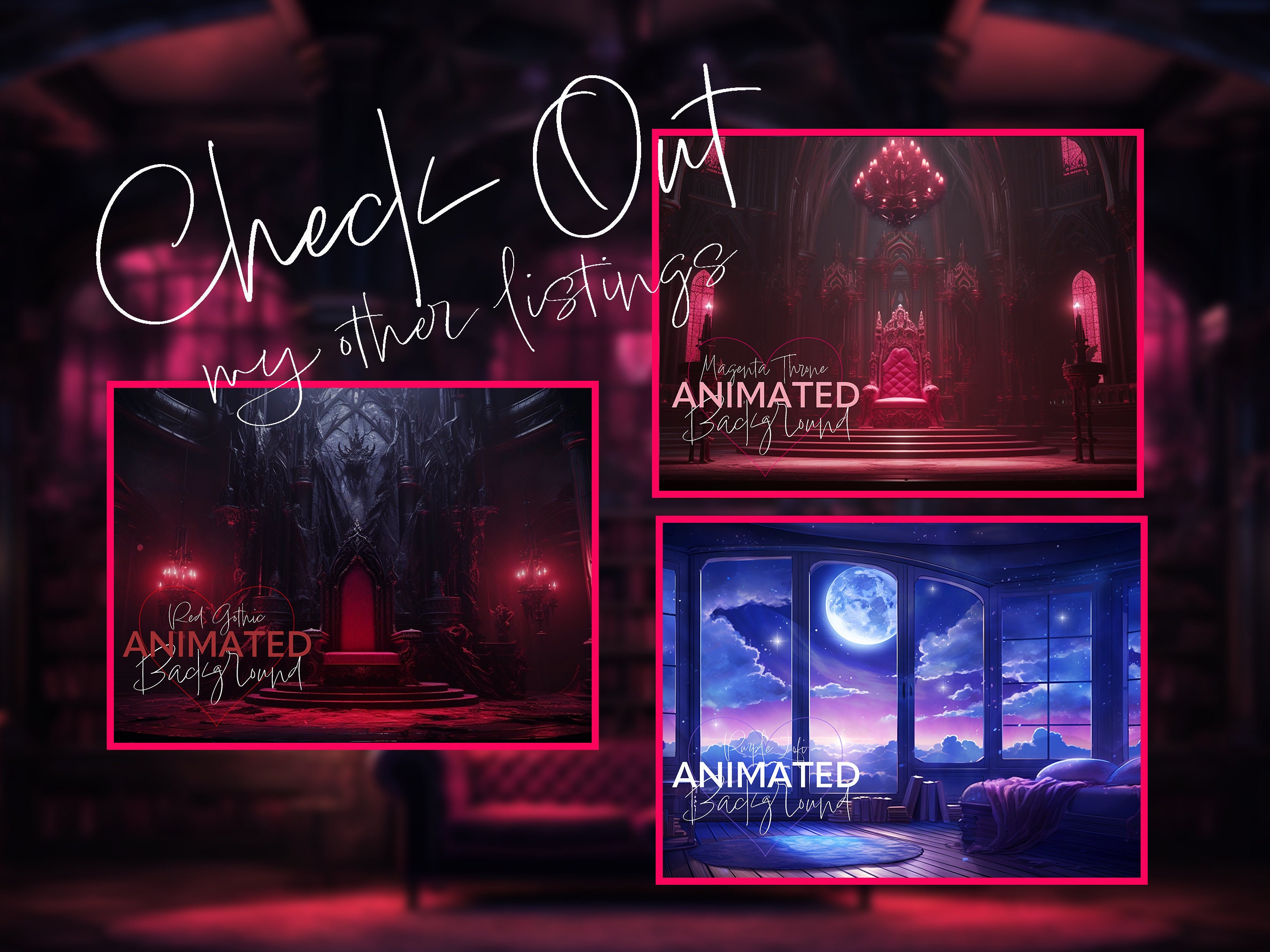 Vtuber Background Animated Background for Streaming Animated Background ...