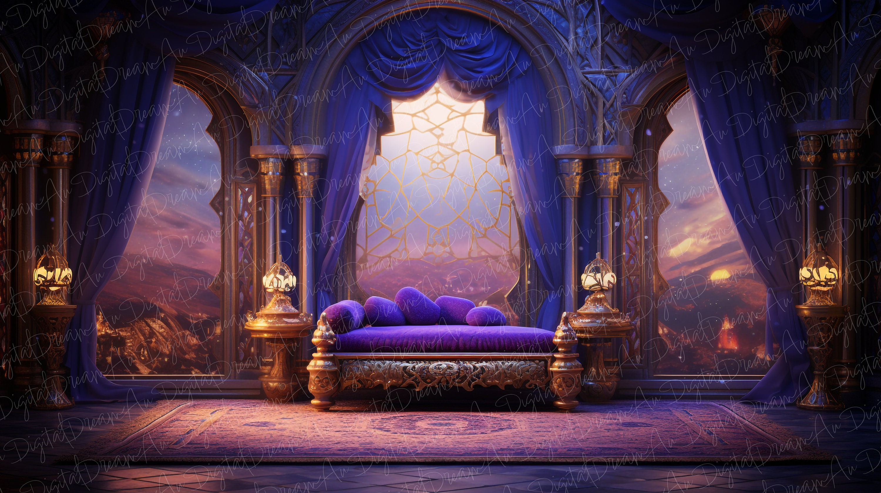 Digital Backdrop for Photoshop Digital Background ARABIAN NIGHTS Theme ...