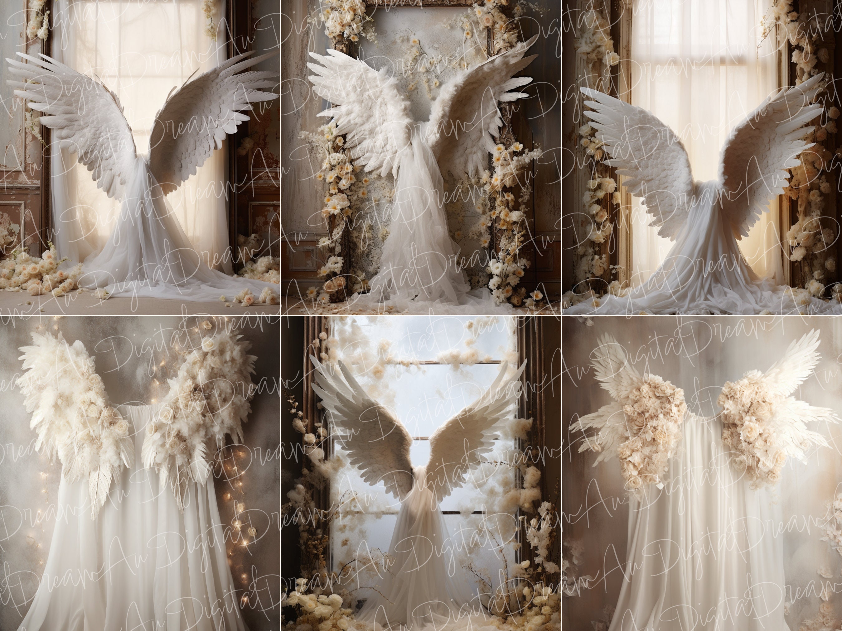 Maternity Digital Backdrops Angel Wings Maternity Backdrop - Etsy