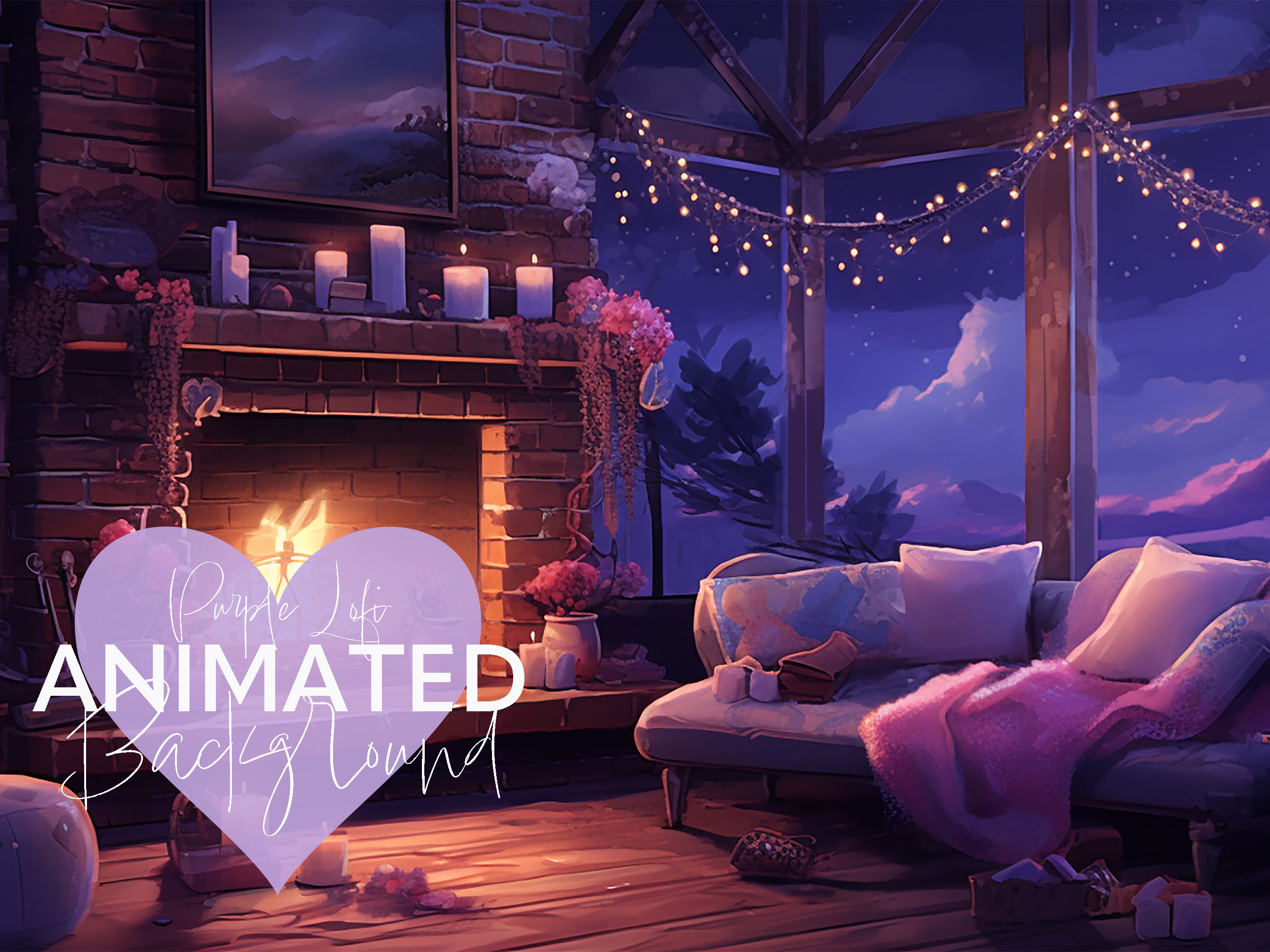 Vtuber Background Animated Background for Streaming Animated Background ...