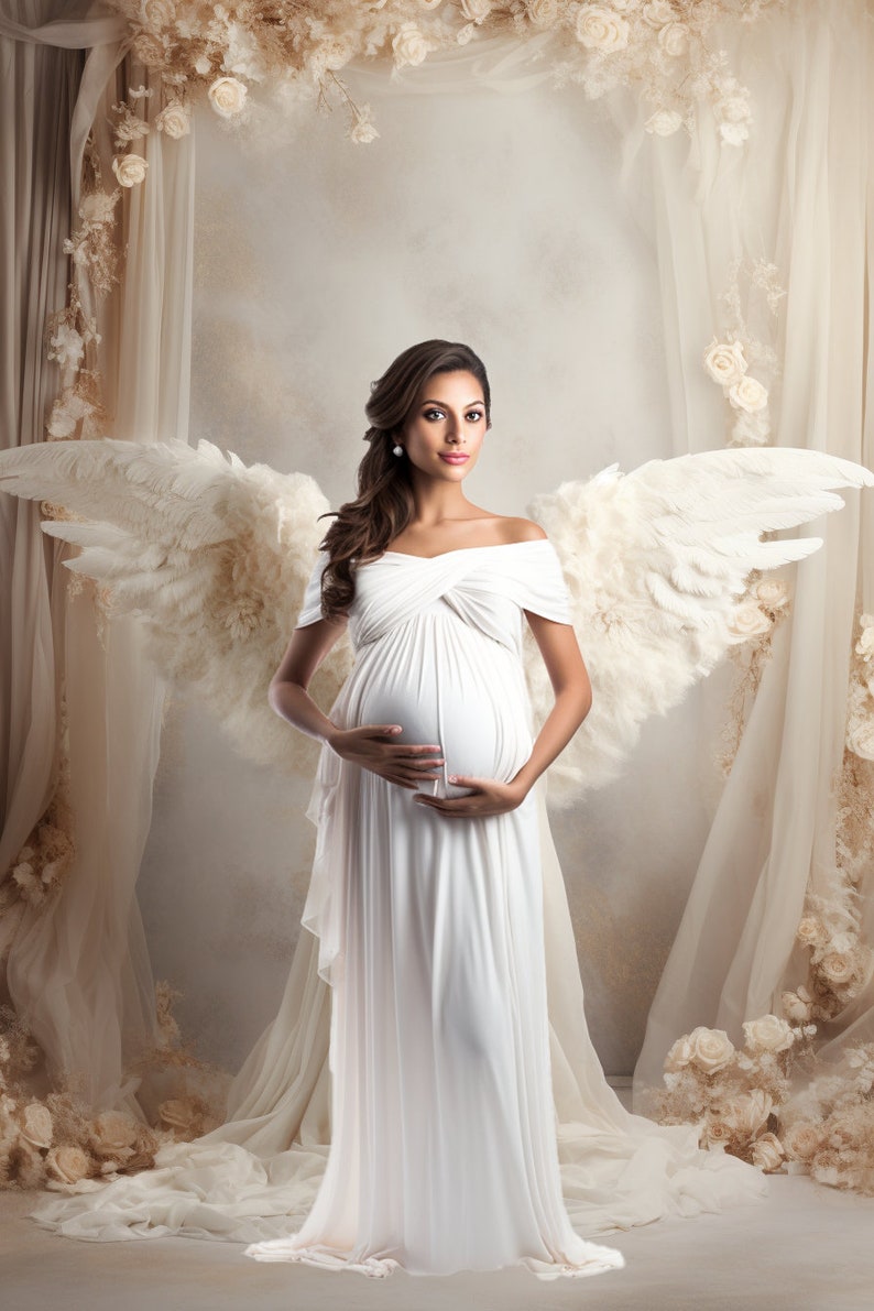 Maternity Digital Backdrops Angel Wings Maternity Backdrop - Etsy