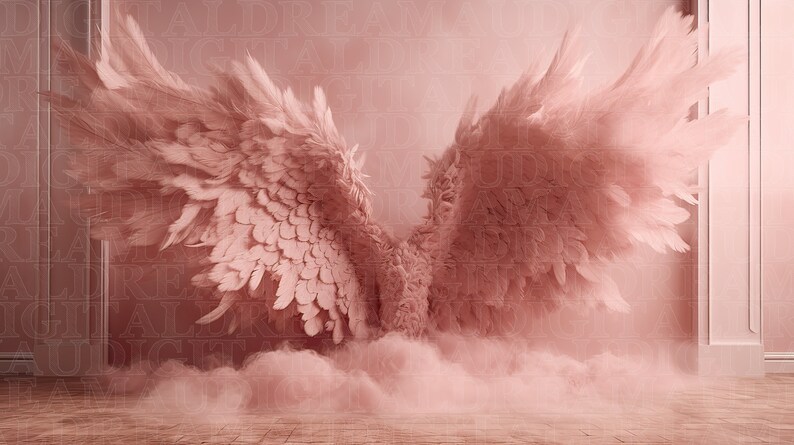 Angel Wings Digital Backdrop Angel Wings Overlay Maternity Backdrop Beautiful Angel Wings ...
