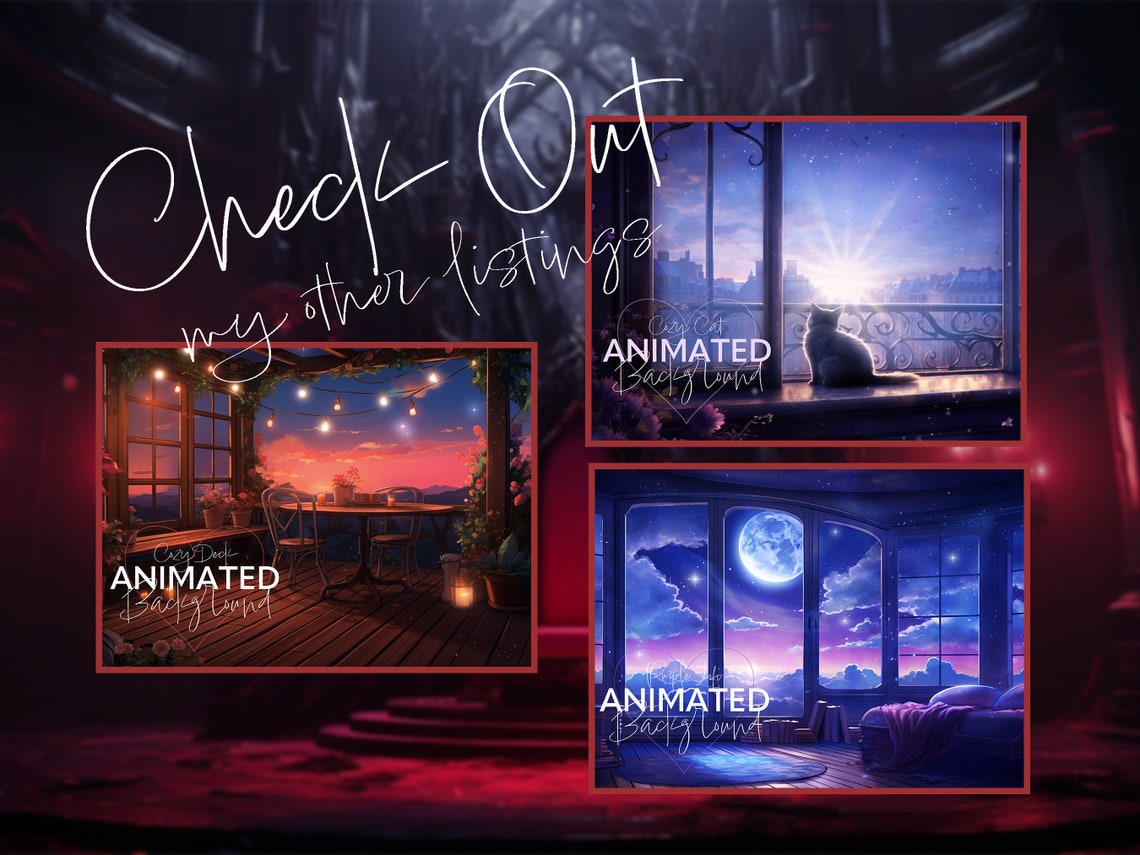 Vtuber Background Animated Background for Streaming Animated Background ...