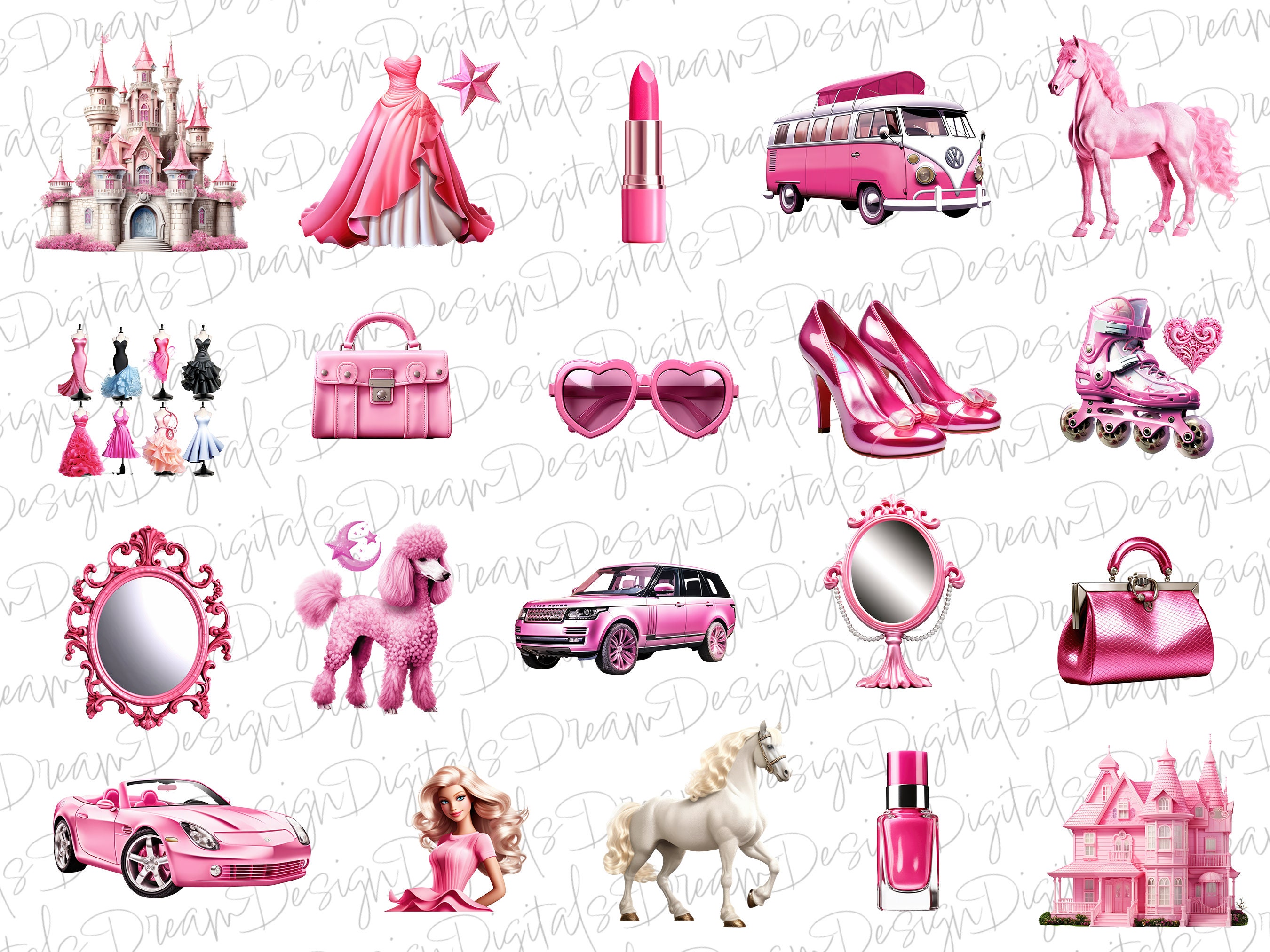 Clip Art and Image Files for Girls Clip Art Bundle for Girls Birthday ...