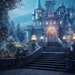 Fairytale Castle Backdrop for Girls Photoshop Overlay Castle Digital ...