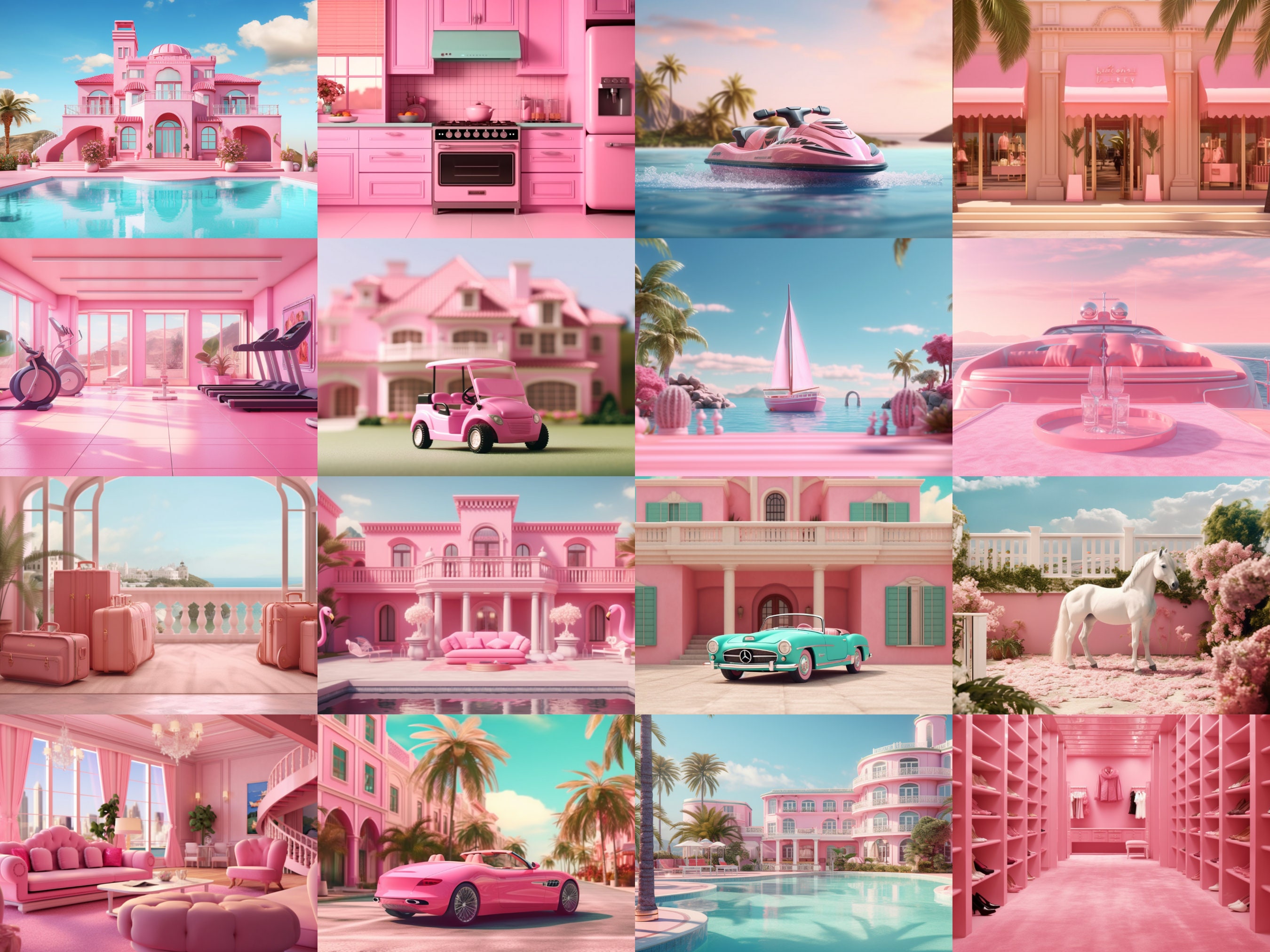 Barbie Digital Backdrop Overlay for Girls Barbie Movie Prop Barbie ...