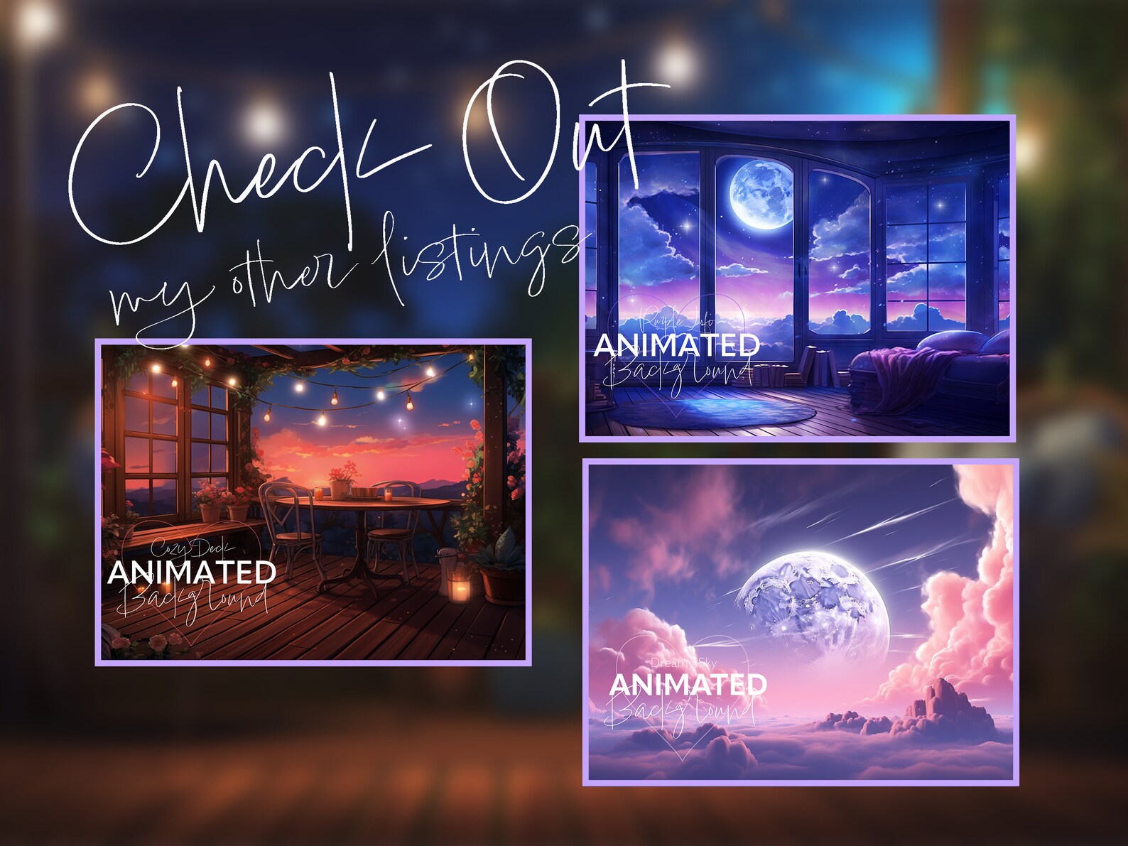 Animated Lofi Background Aesthetic Vtuber Room Background Twitch ...