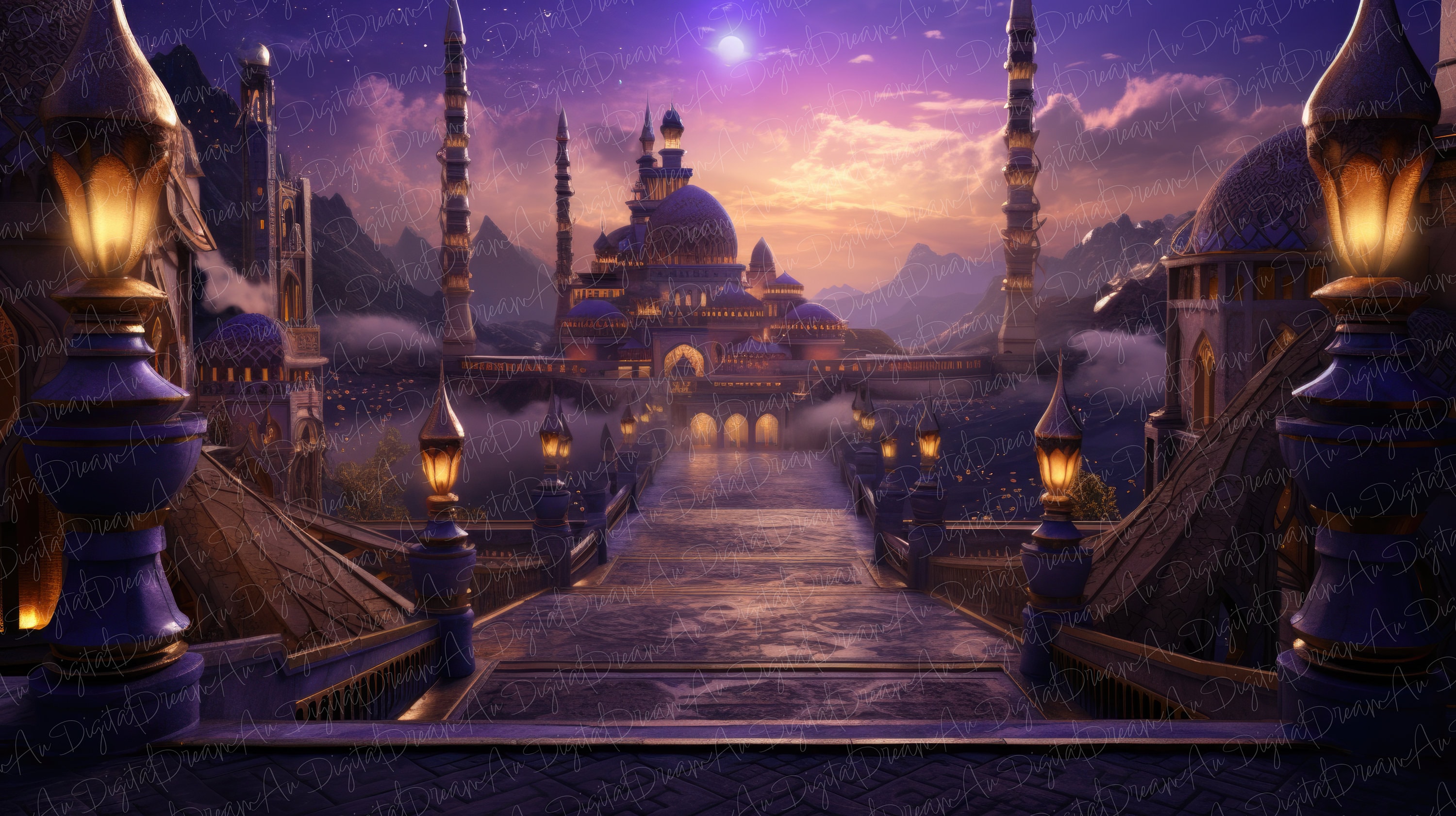Digital Backdrop for Photoshop Digital Background ARABIAN NIGHTS Theme ...