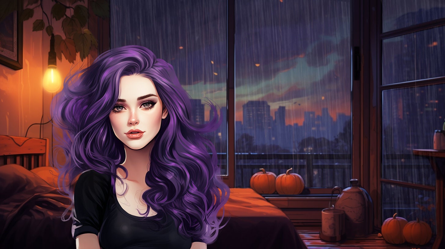 Vtuber Background Halloween Animated Background for Streaming - Etsy