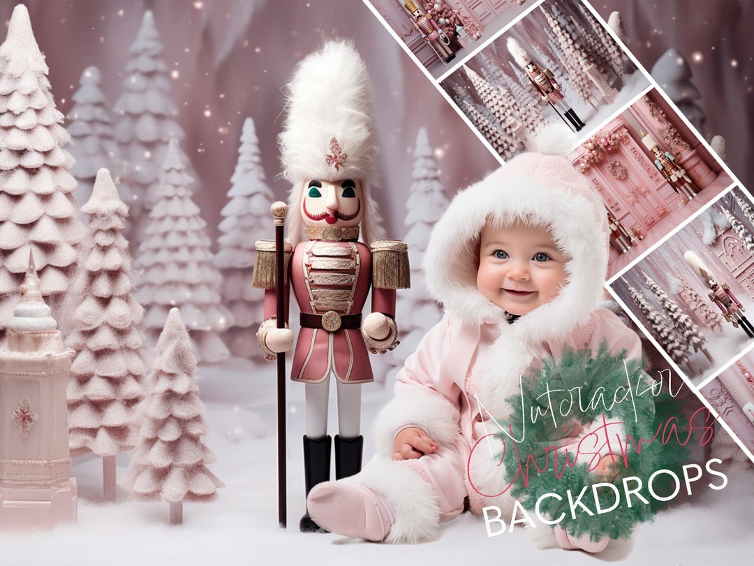 Christmas Backdrop Nutcracker Christmas Wonderland Digital Backdrop ...