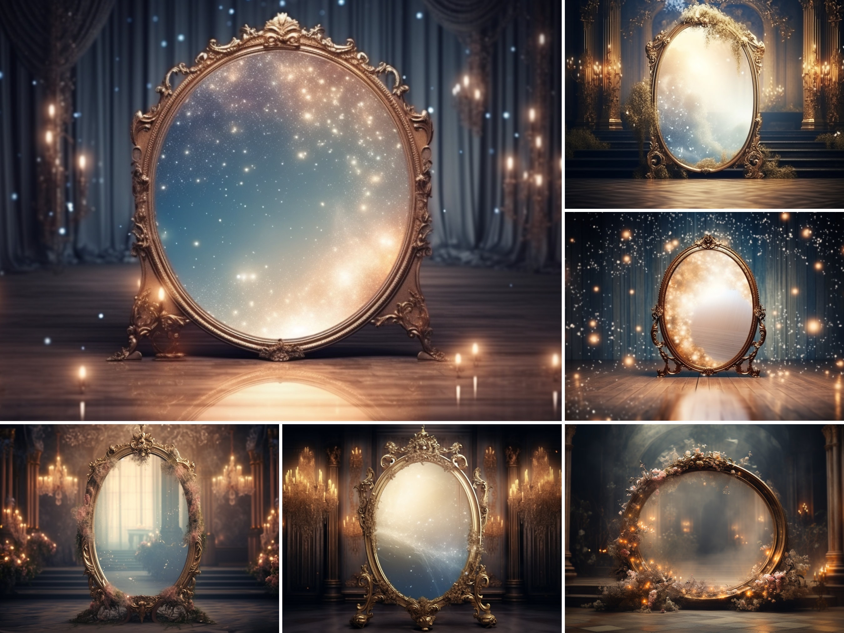 Digital Backdrop Magic Mirror Digital Background for Photography ...