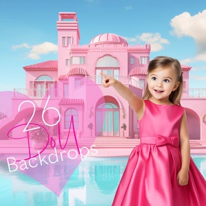 Barbie Digital Backdrop Overlay for Girls Barbie Movie Prop Barbie ...