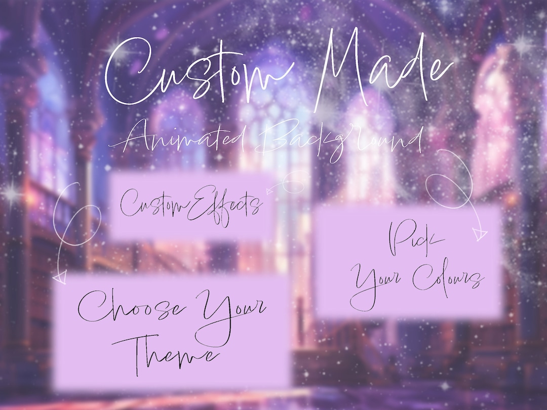 CUSTOM Animated Background for Streaming Animated Background for Twitch ...