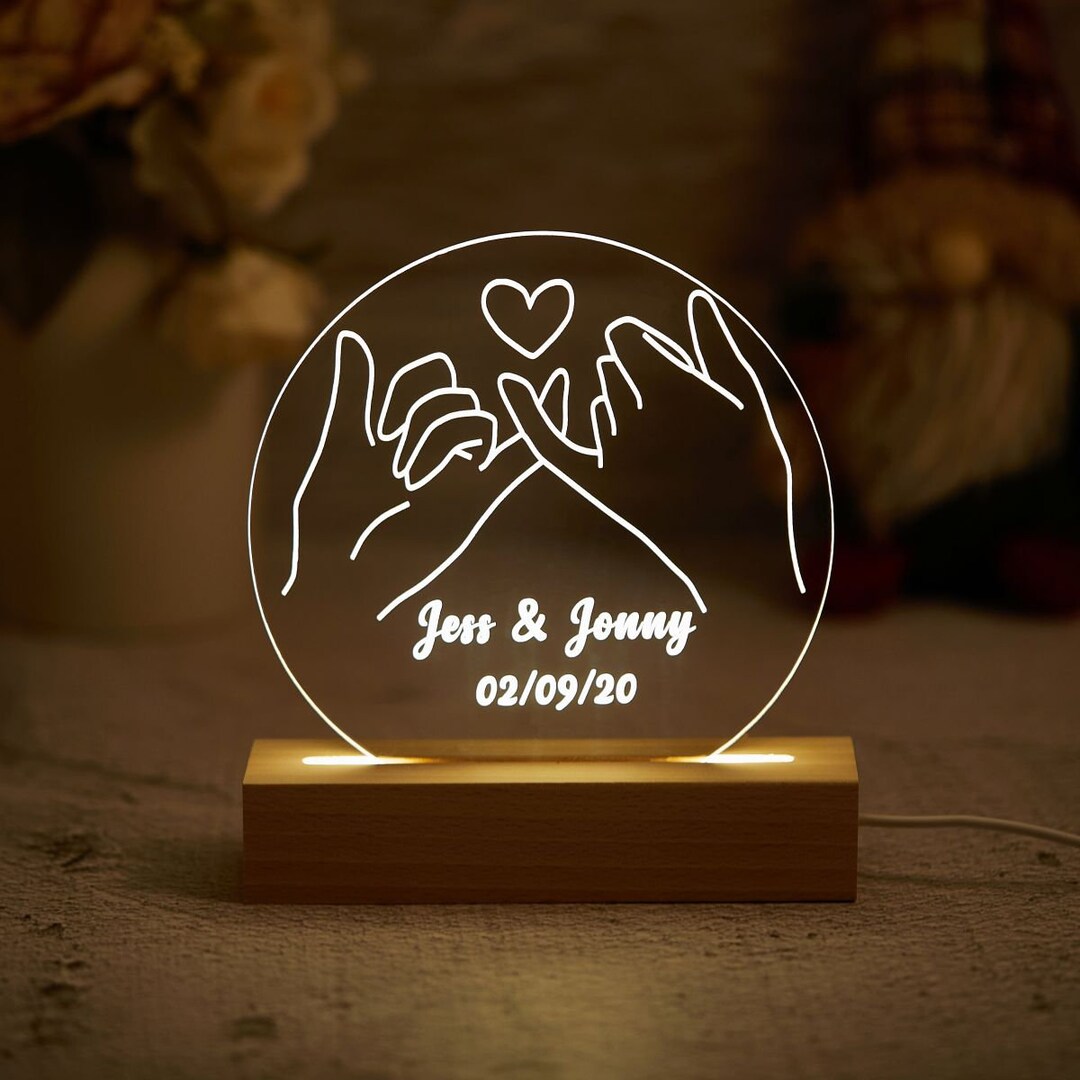Custom LED Name Light| Couples Gift| Romantic Gift| Gift for Him ...