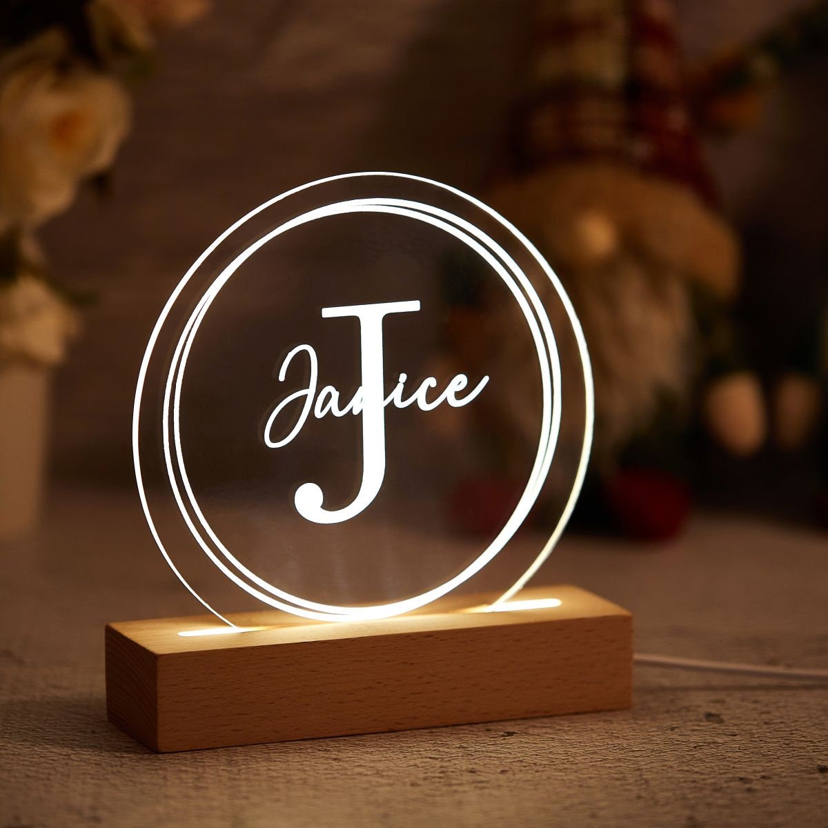 Personalized Letter Name Night Light Night Light for Kids - Etsy