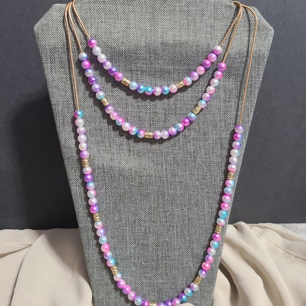 3 Tiered Necklace - Etsy