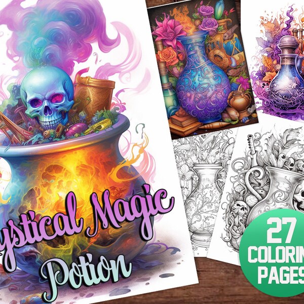 Potion Coloring Book - Etsy