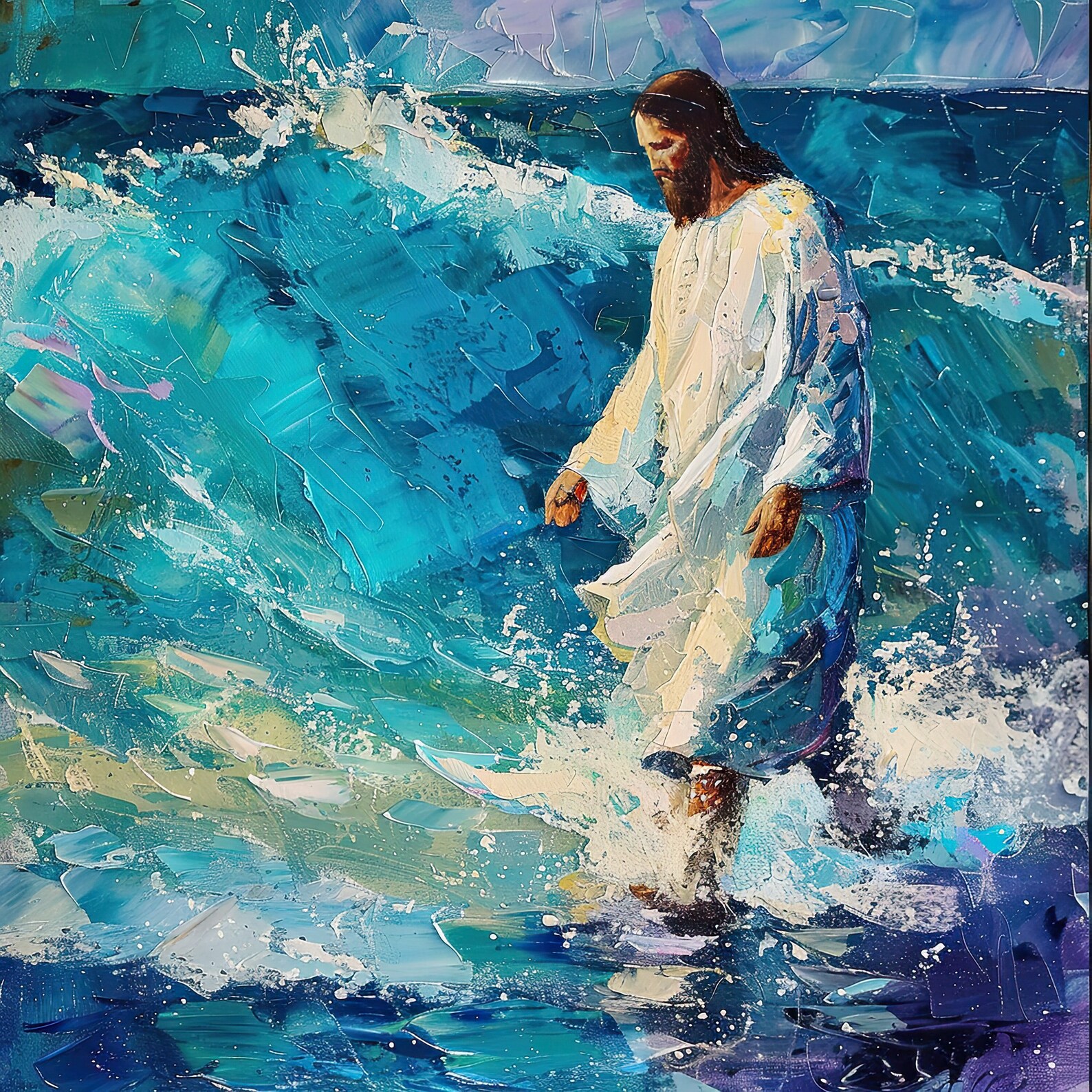 Pictures of Jesus Christ / Digital Art / Even the Winds and the Sea ...
