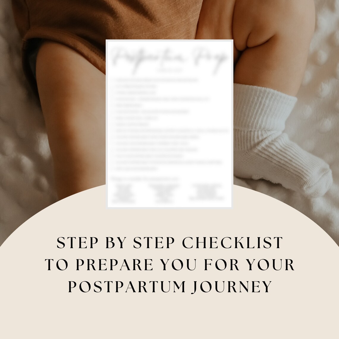 Postpartum Preparation Checklist - Perfect Gift for Pregnant Expecting ...
