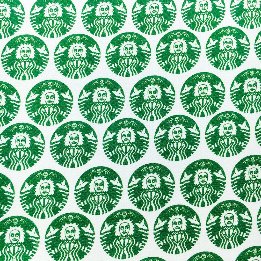 Halloween Starbucks Fabric Horror Movie Character Fabric Polyester ...