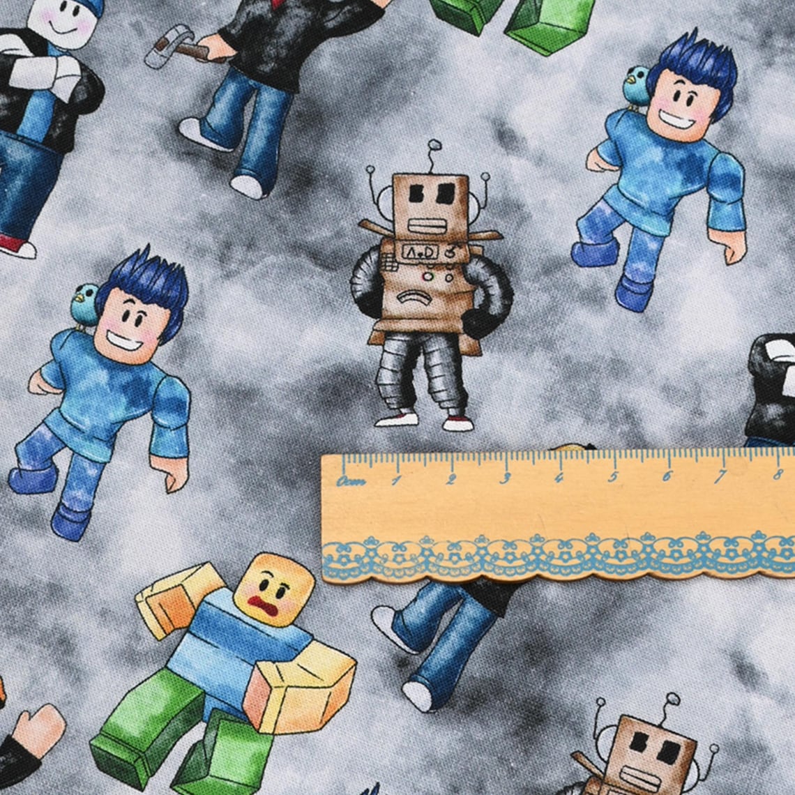 Roblox Fabric, by the Half Yard, 100% Cotton, Gamer Fabric - Etsy