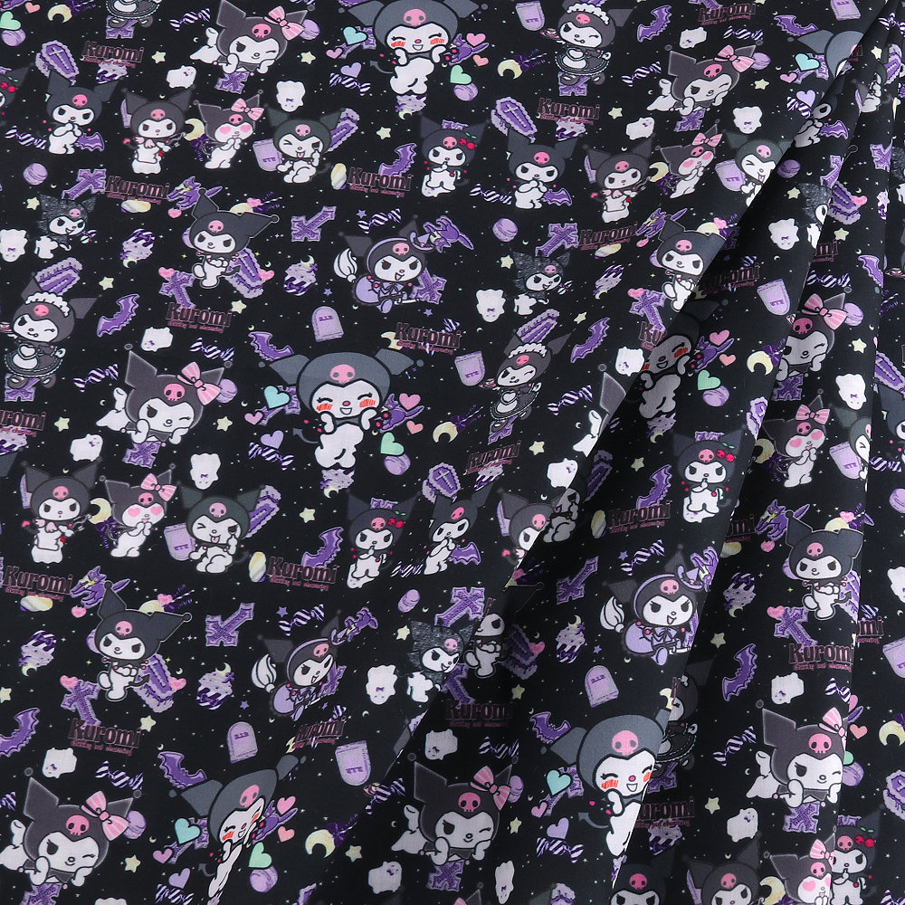 Sanrio Kuromi Fabric Polyester Cotton Fabric Anime Fabric by - Etsy