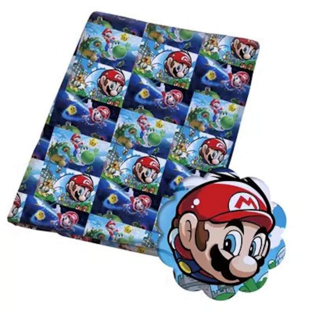 Super Mario Fabric Polyester Cotton Fabric Anime Fabric by the Half ...