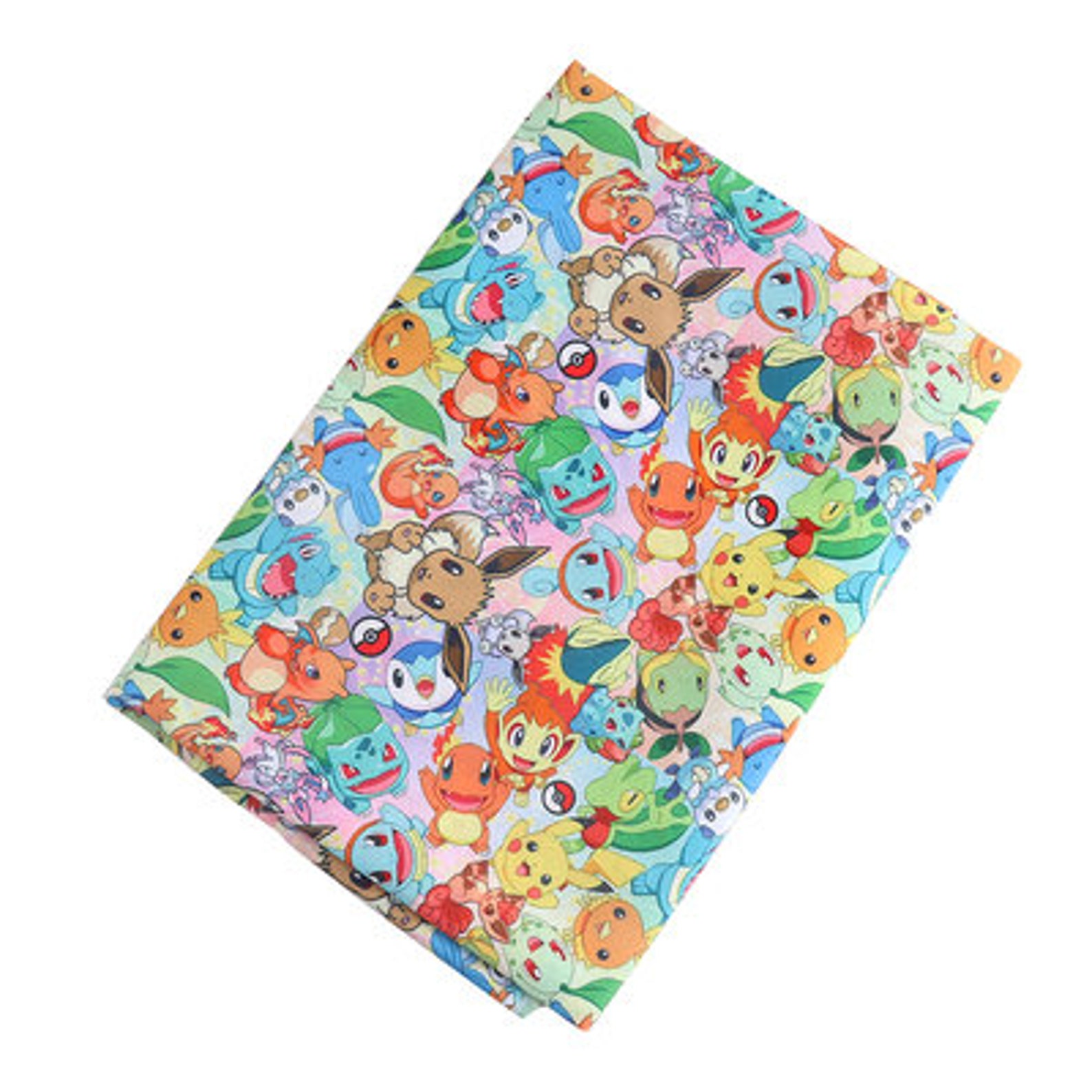 Pokemon Fabric Pikachu Fabric Polyester Cotton Fabric Anime - Etsy