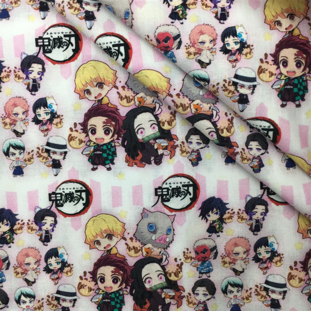 Japanese Anime Fabric Polyester Cotton Fabric Anime Fabric by the Half ...