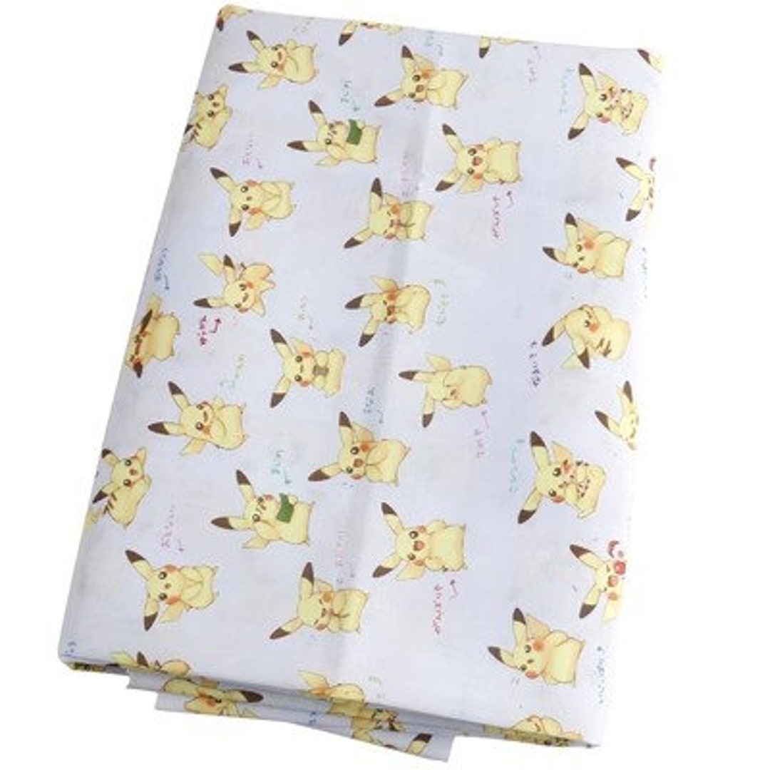 Pokemon Fabric Pikachu Fabric Polyester Cotton Fabric Anime Fabric by ...
