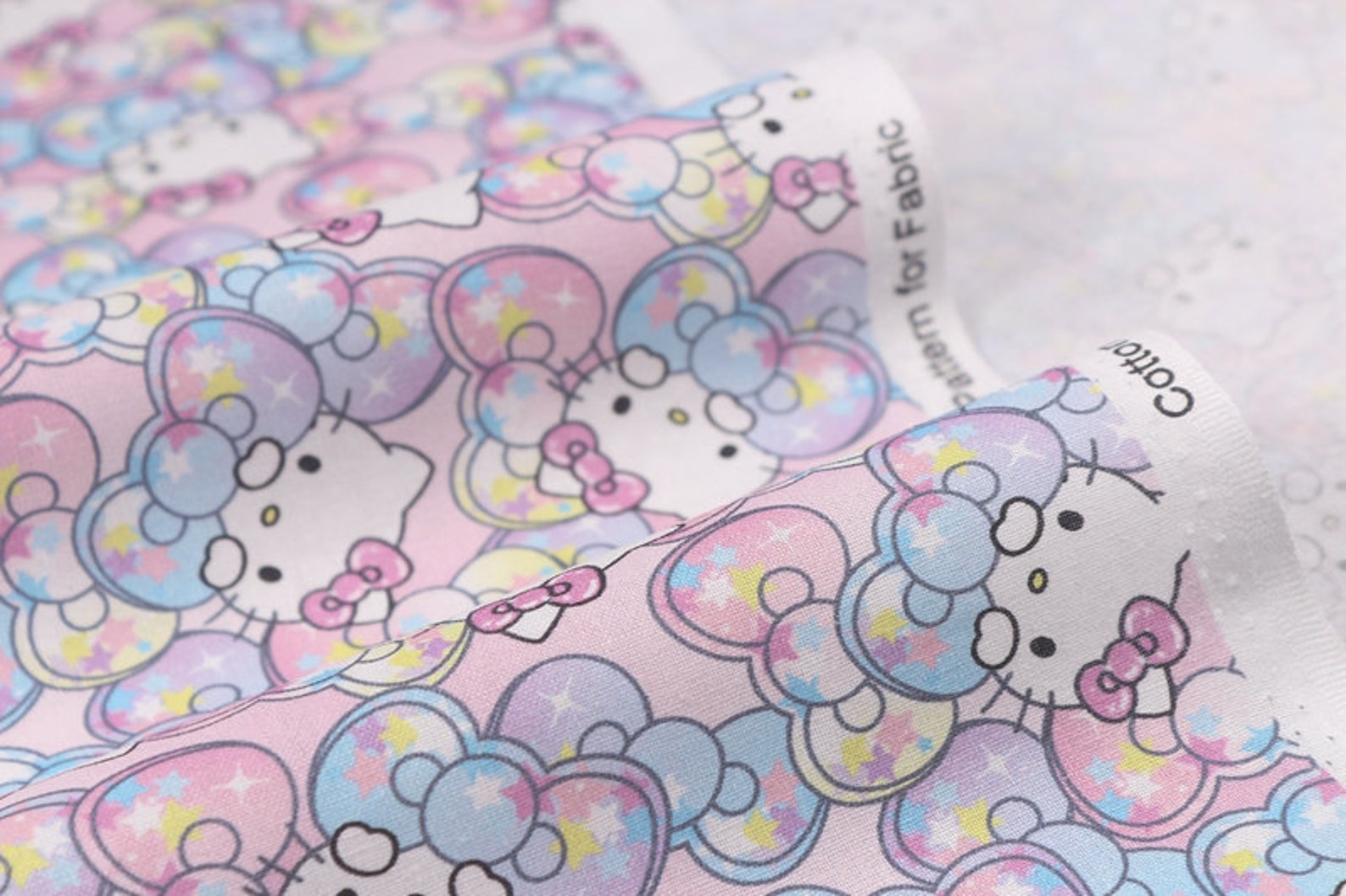 Hello Kitty Fabric Lucky Kitty Fabric Cotton Fabric Anime Fabric by the ...