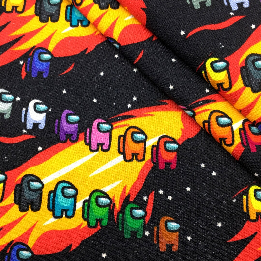 Among Us Fabric Polyester Cotton Fabric Anime Fabric by the Half Yard ...