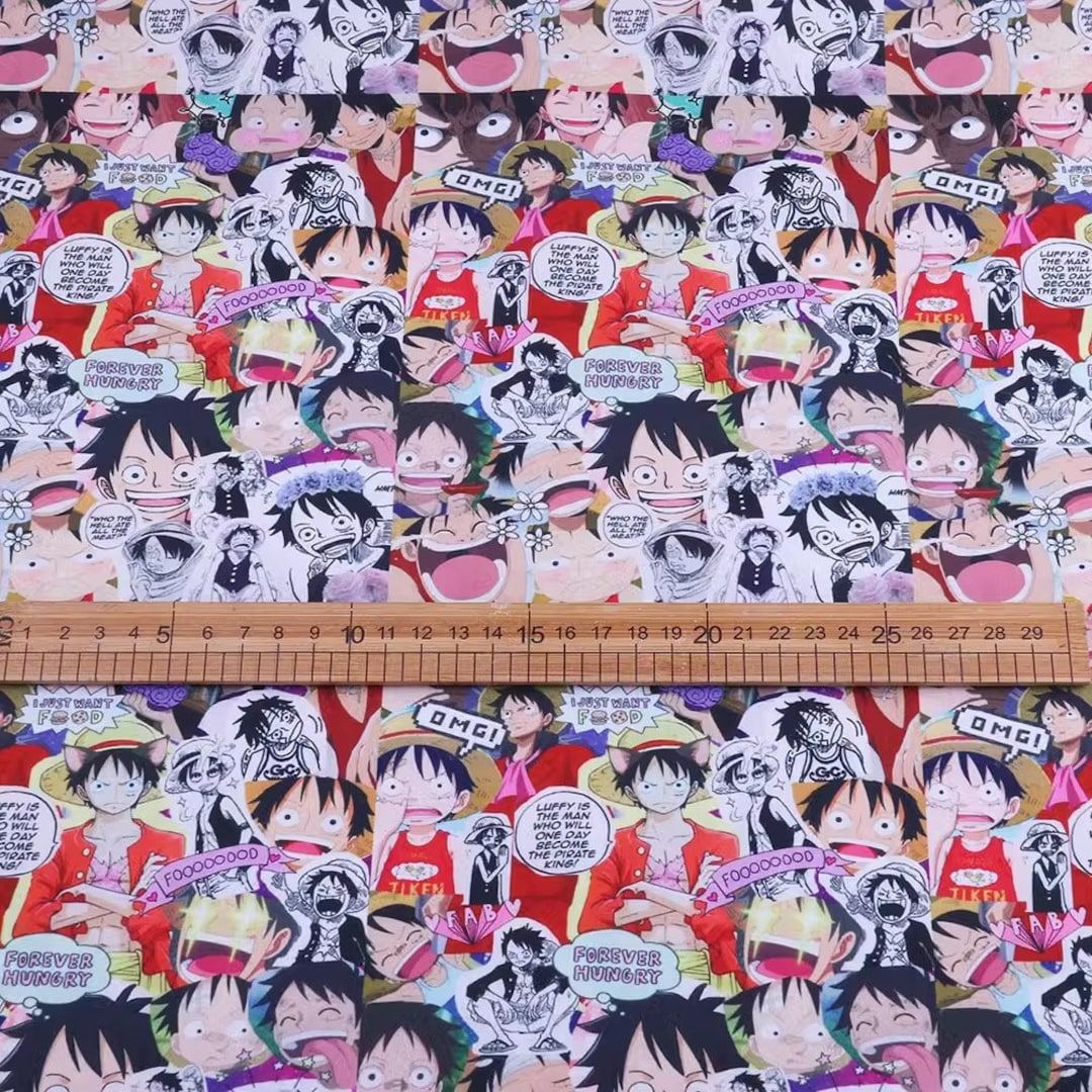 Japanese Anime Fabric Polyester Cotton Fabric Anime Fabric by the Half ...