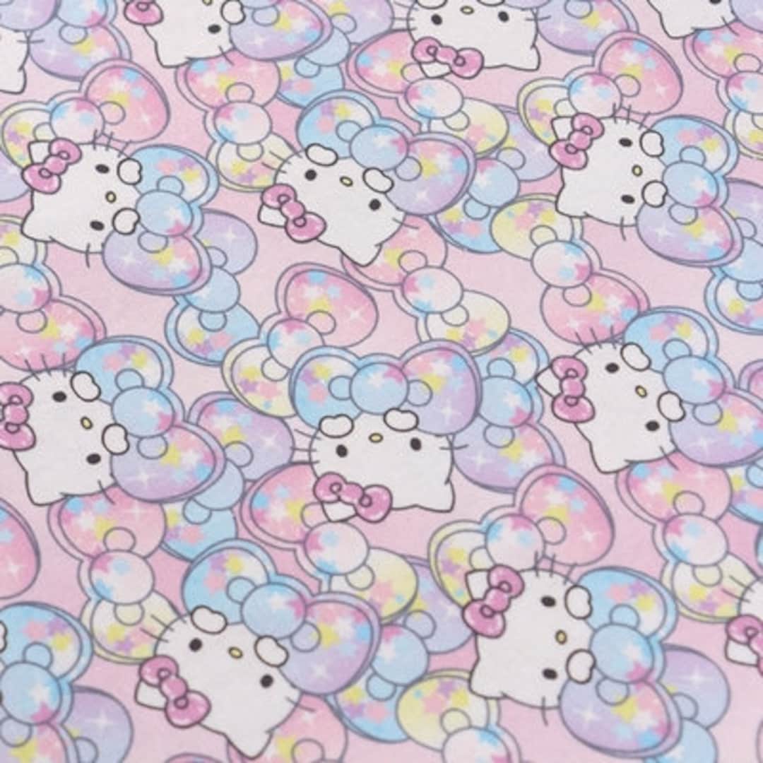 Hello Kitty Fabric Lucky Kitty Fabric Cotton Fabric Anime Fabric by the ...