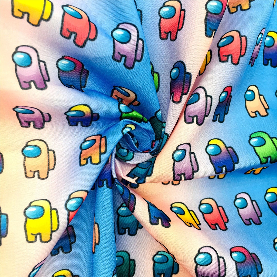Among Us Fabric Polyester Cotton Fabric Anime Fabric by the Half Yard ...
