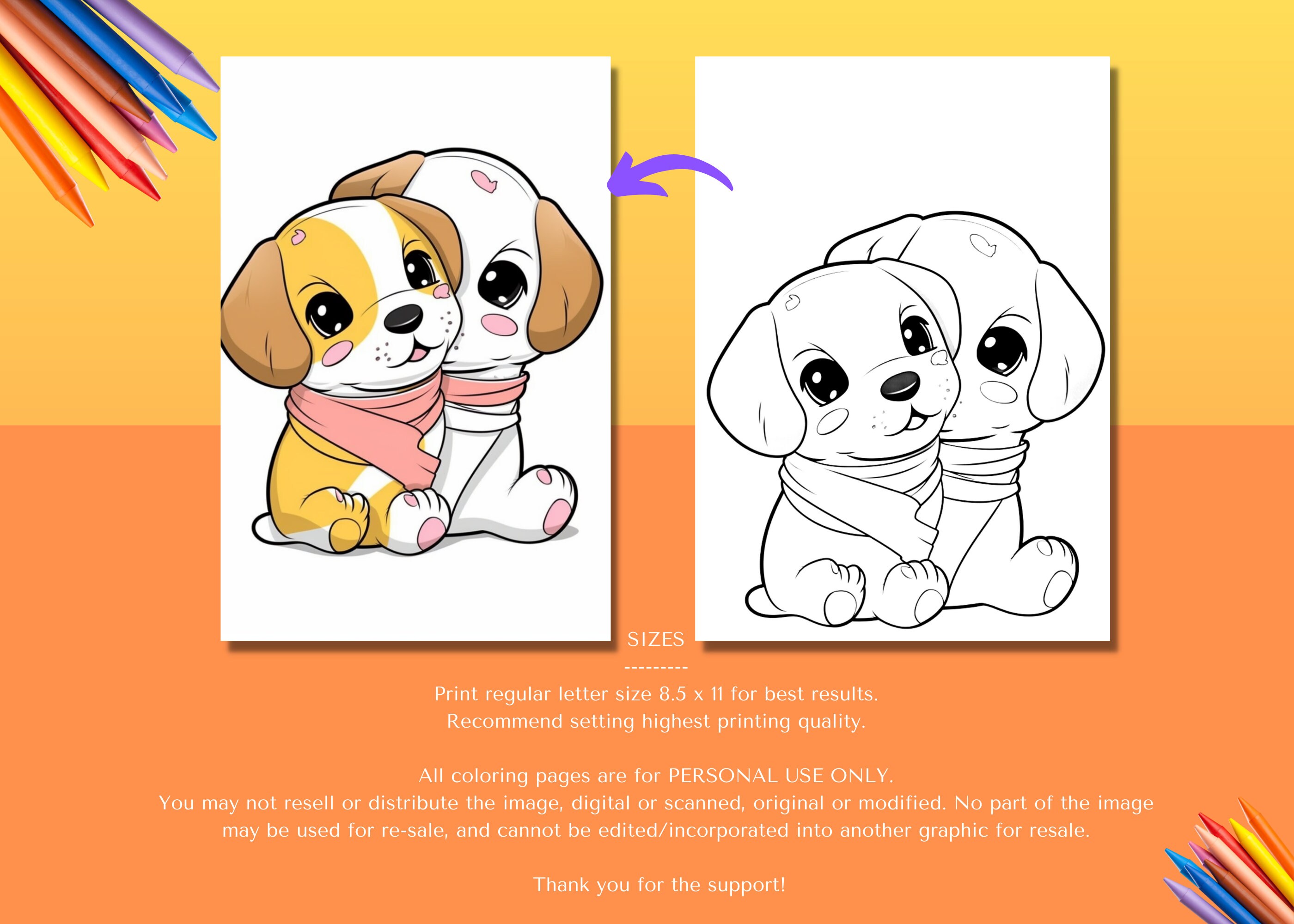 Puppy Love: 20 Adorable Dog Coloring Pages for Kids | Dog Coloring ...