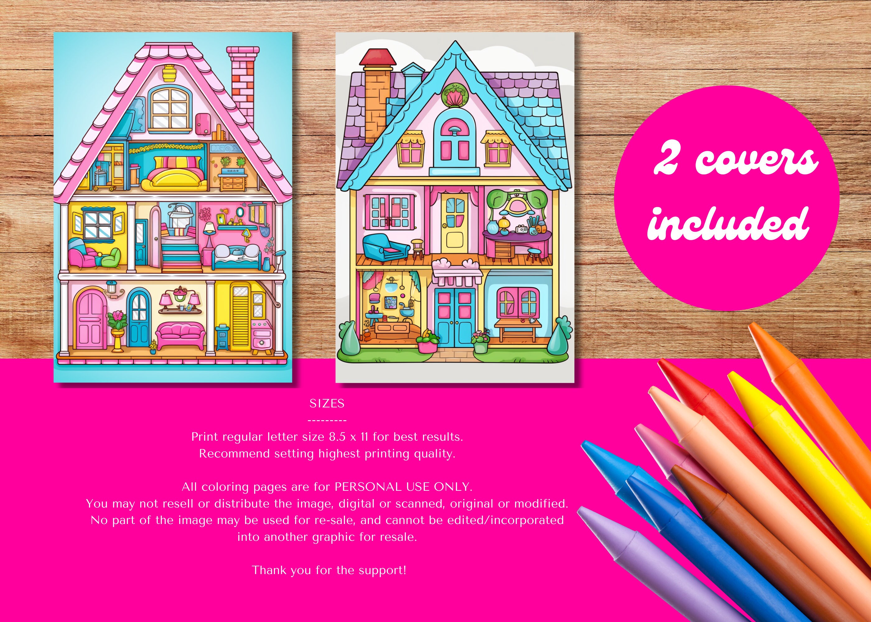 Imaginative Playtime With Detailed Dolls House Coloring Pages Fun and ...