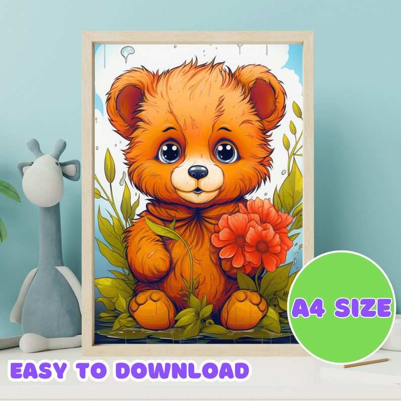 Cute Teddy Bear Coloring Pages: Vintage Teddy Bears, Animal Coloring ...