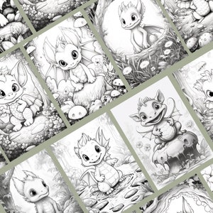 Enchanting Baby Dragon Coloring Pages: A Fantasy Collection for Kids ...