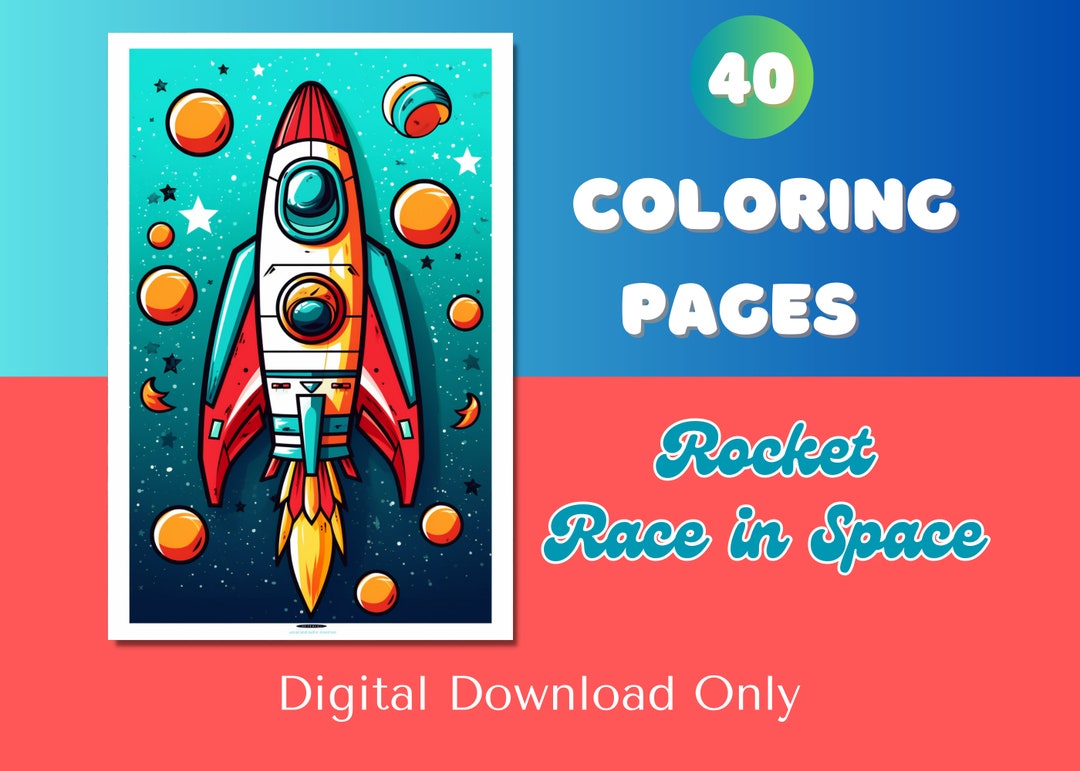 Space Coloring Pages | Space Rocket | Spaceship Printables | Space ...