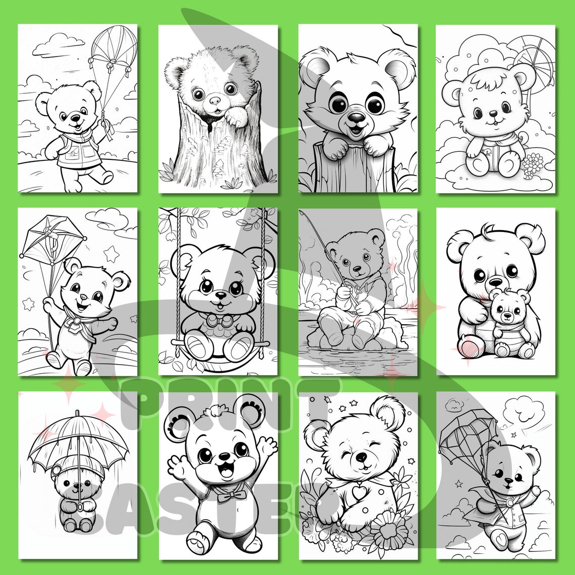Cute Teddy Bear Coloring Pages: Vintage Teddy Bears, Animal Coloring ...