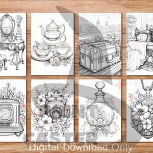 Relive the Past With Intricate Vintage Time Coloring Pages - Detailed ...