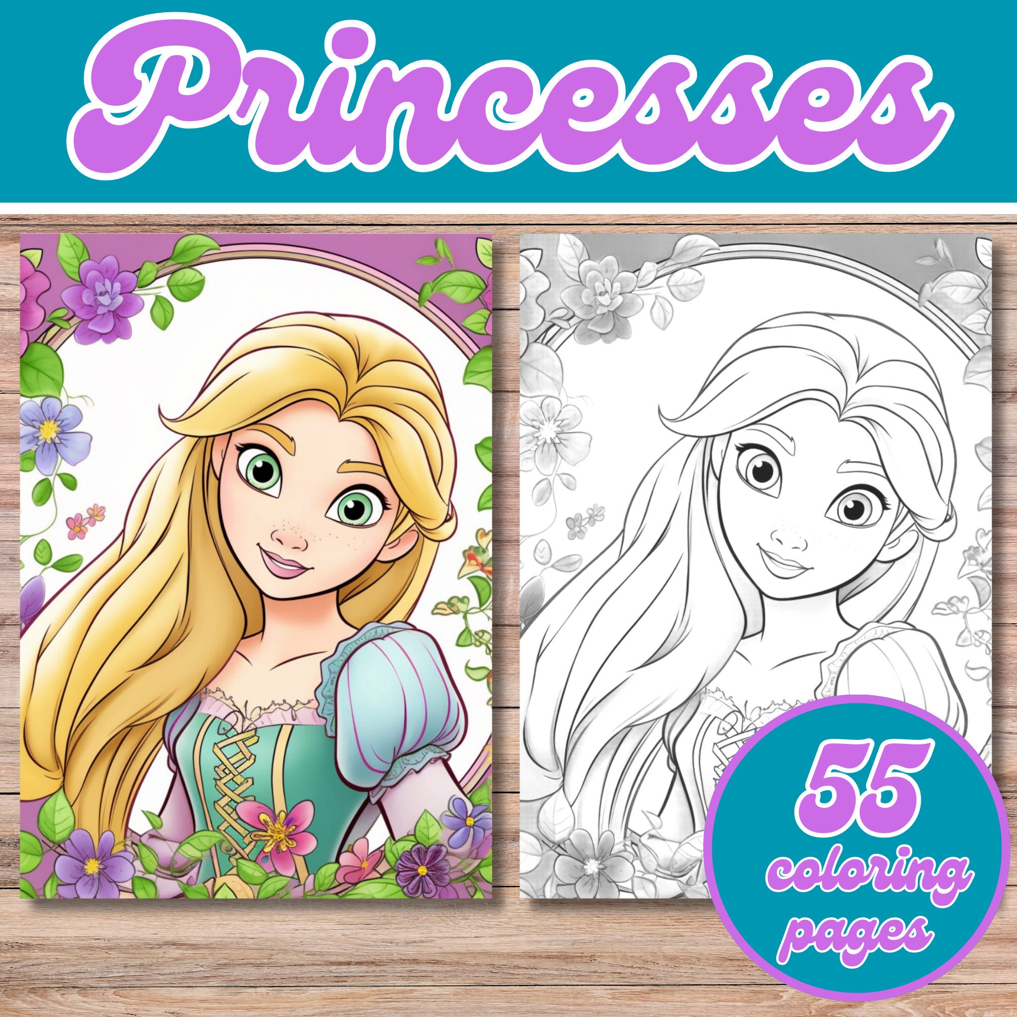 All Disney Princess Coloring Page